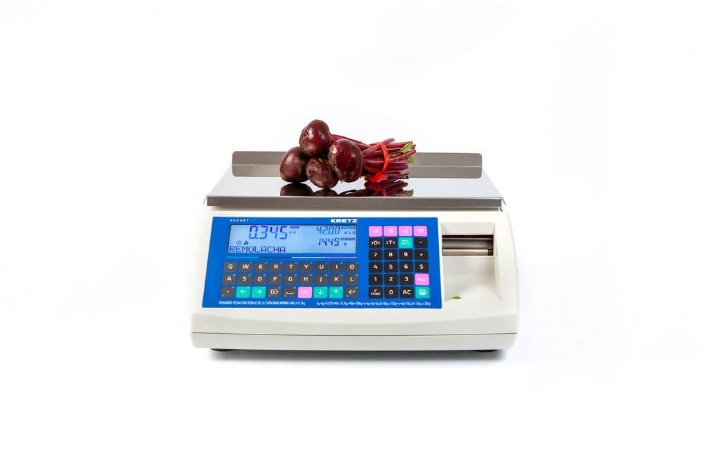 BÁSCULA REPORT LT 30KG VB GRIS | KRETZ Soluciones